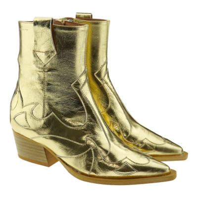 Compra botines camperos dorados Vienty Mujer | Carrile